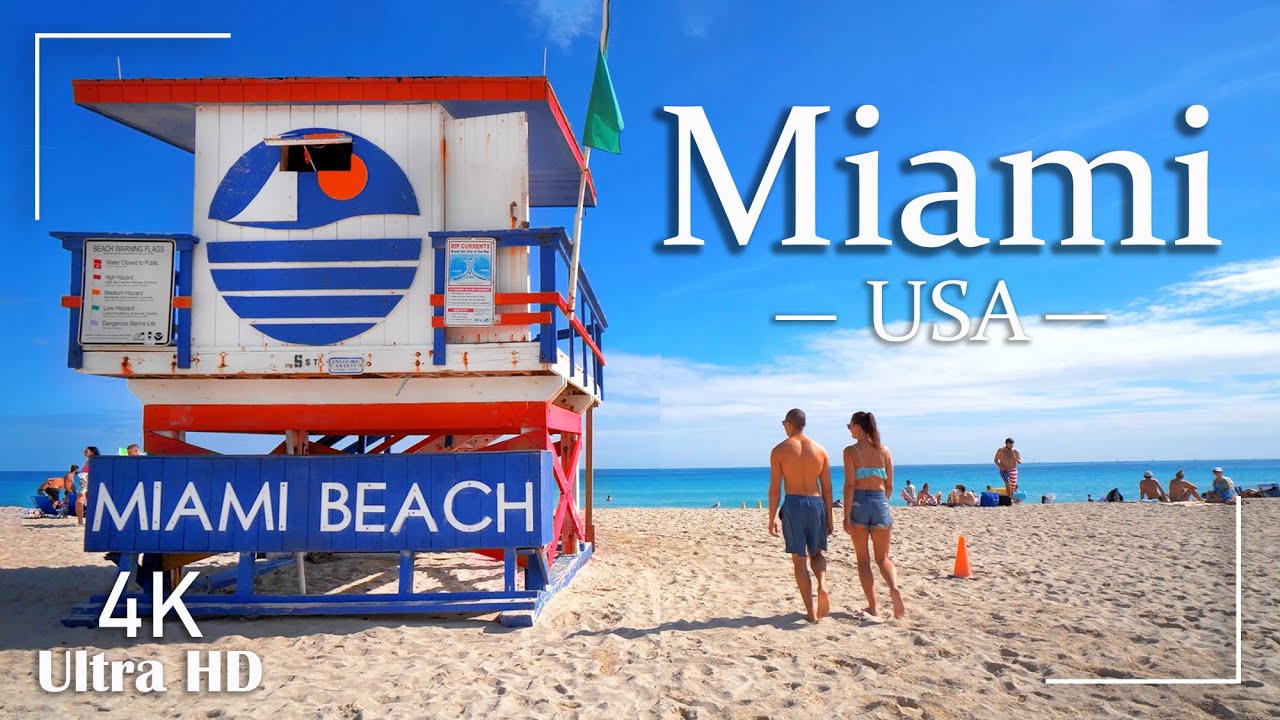 Miami 4K Video Ultra HD | Miami Beach 4K Florida USA | Cinematic Video ...