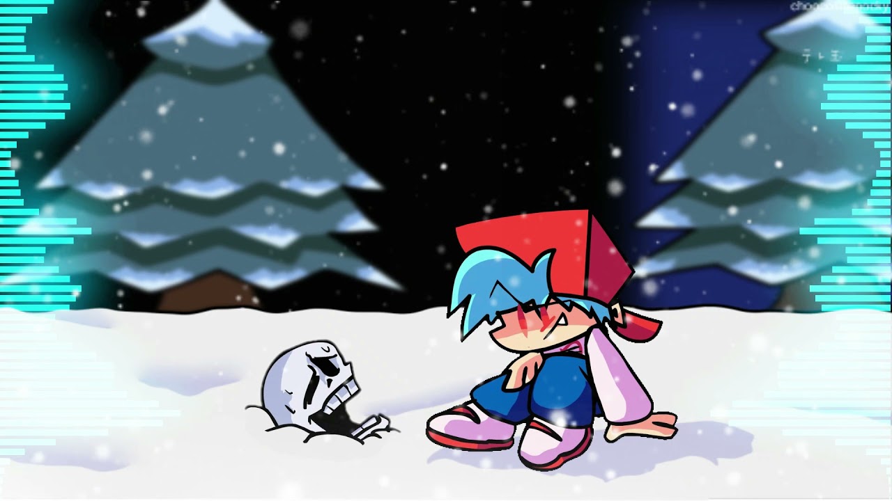 FNF Genocide Funk WEEK 1 "SNOWDIN" song 1 - YouTube