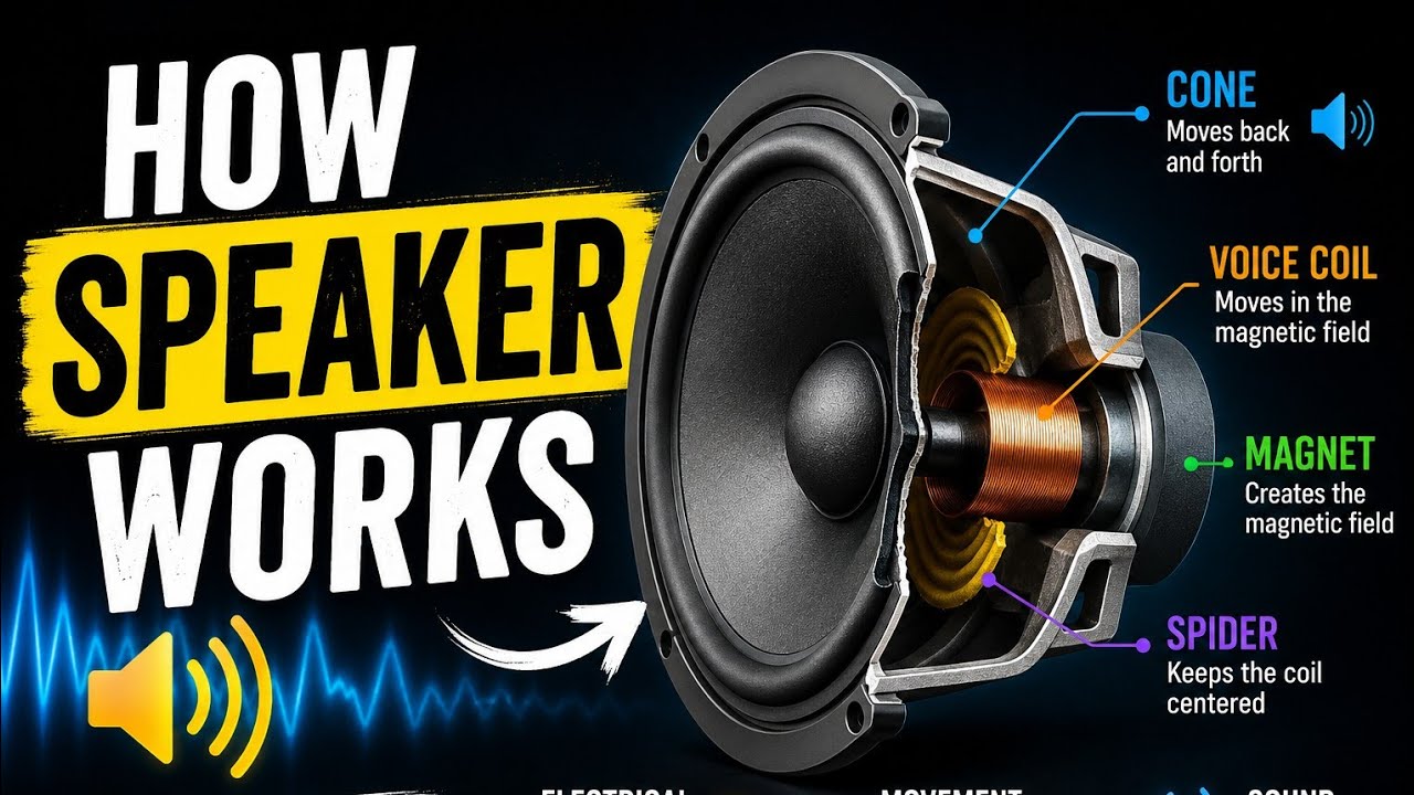 Working principle of SPEAKER Explained! - YouTube