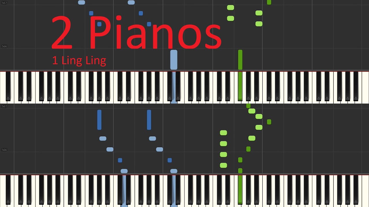 W. A. Mozart - Sonata for Two Pianos K448 [Piano Duo Tutorial] - YouTube