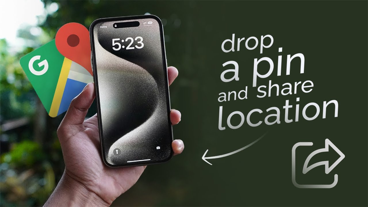 How to Drop a Pin and Share Location on Google Maps iPhone (tutorial ...