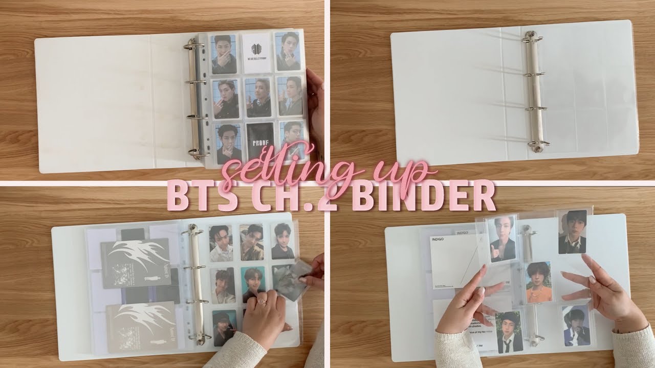 setting up bts chapter 2 binder solo albums - YouTube