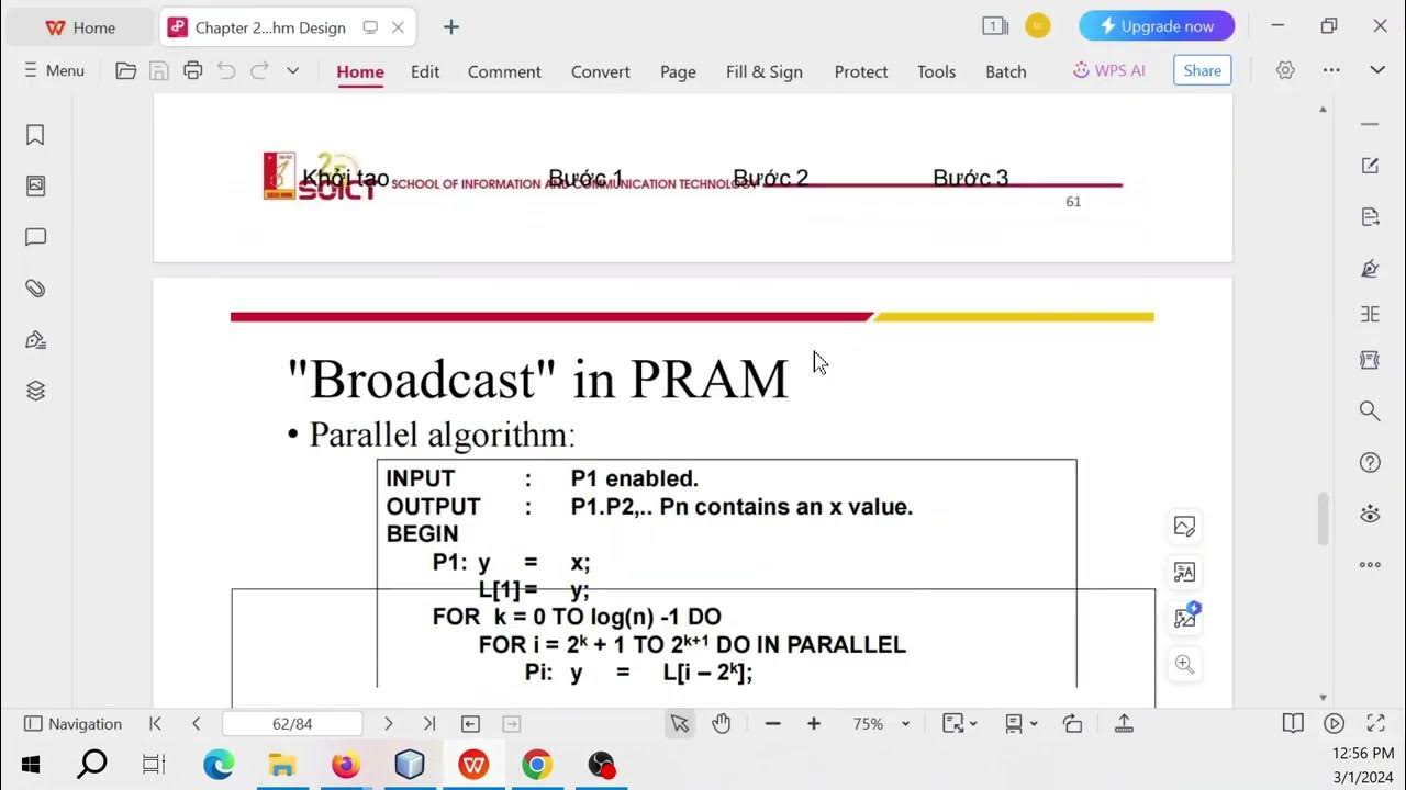 Bài 2: C thread "Broadcast" in PRAM, PARALLEL AND DISTRIBUTED ...