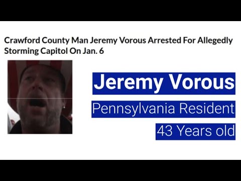 US Capitol Arrests: Jeremy Vorous - YouTube
