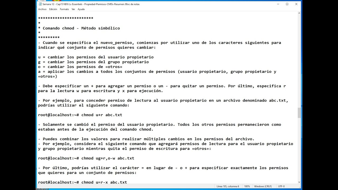 Comando: chmod - IC&HHAS 2022-11-29. - YouTube