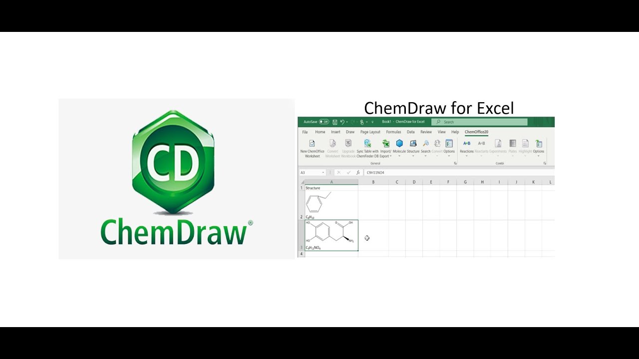 ChemDraw for Excel - YouTube