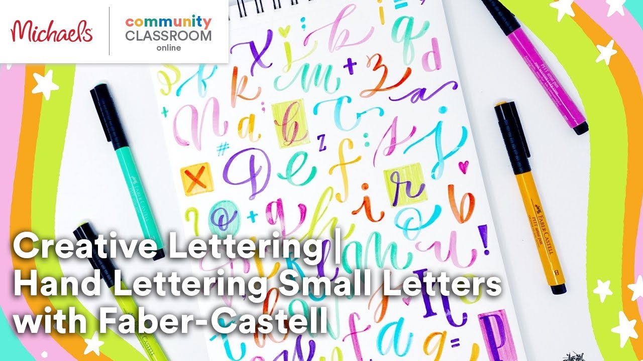 Online Class: Creative Lettering | Hand Lettering Small Letters with ...