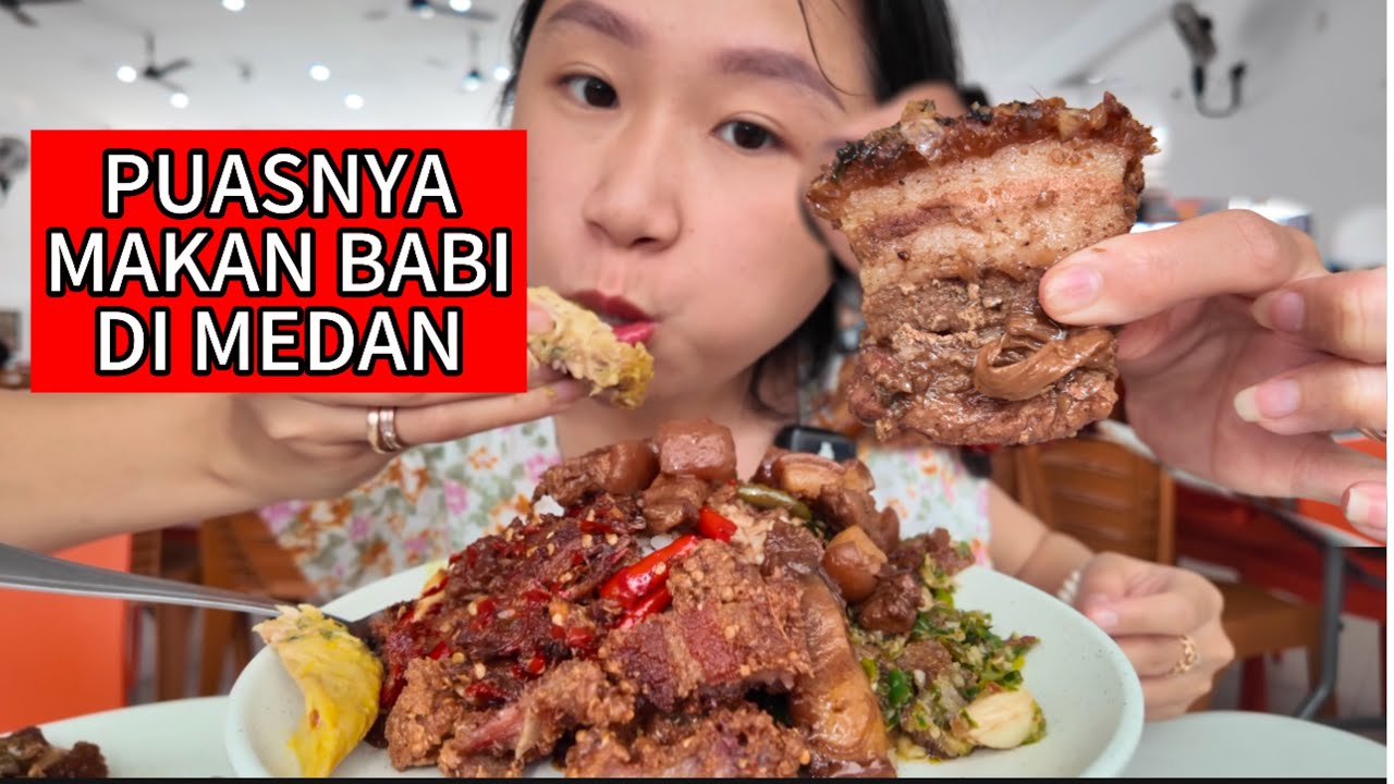 PUASNYA MAKAN BABI DI MEDAN 😍 BABI KECAP CABE RAWIT #jejezhuang - YouTube