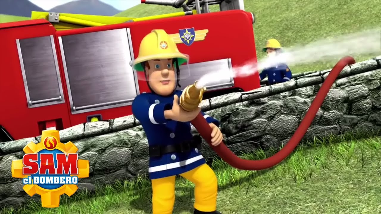 El Bombero Sam | ¡Poniendo nuestros fuegos con Júpiter! | Rescates de ...