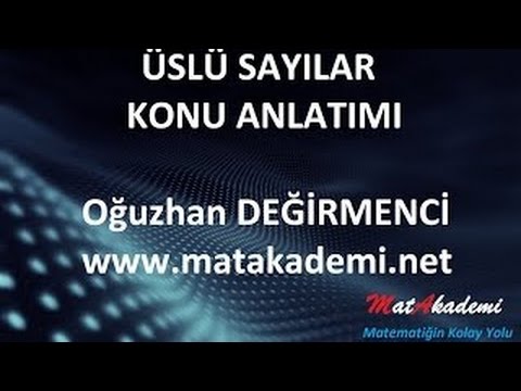 Üslü Sayılar Konu Anlatımı