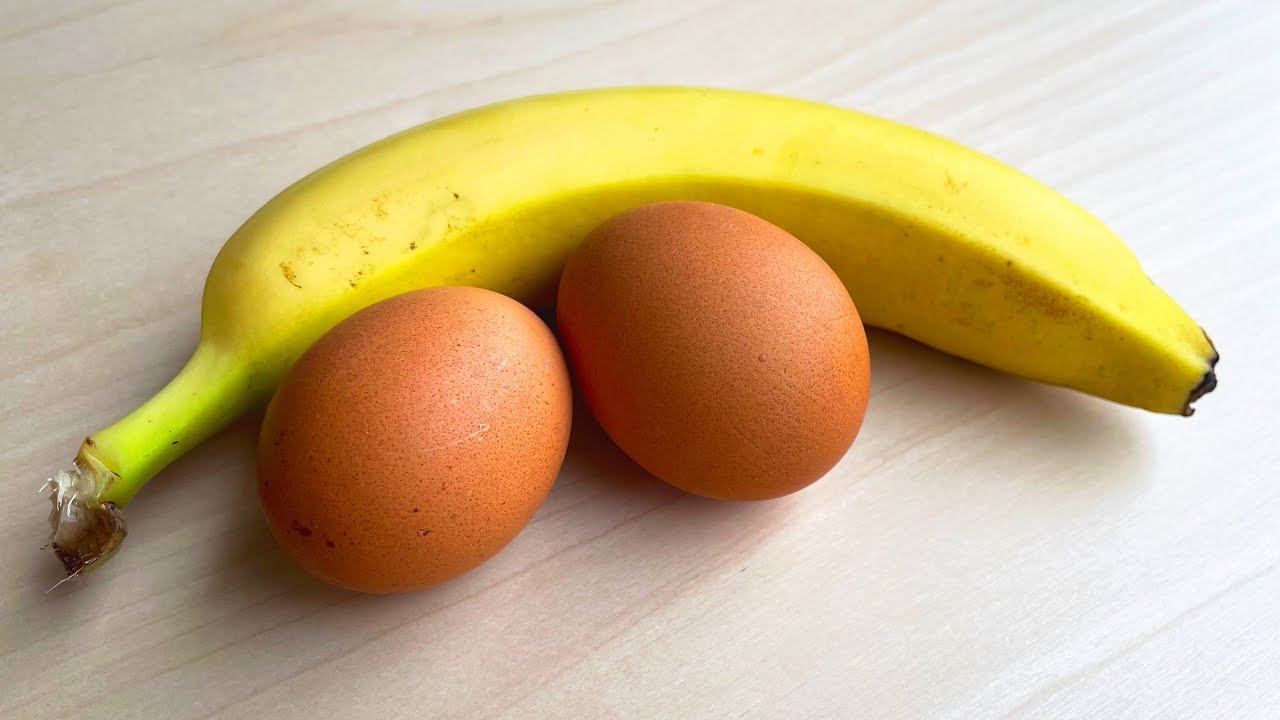 Zwei Eier und eine Banane – Einfaches zuckerfreies Dessertrezept - YouTube