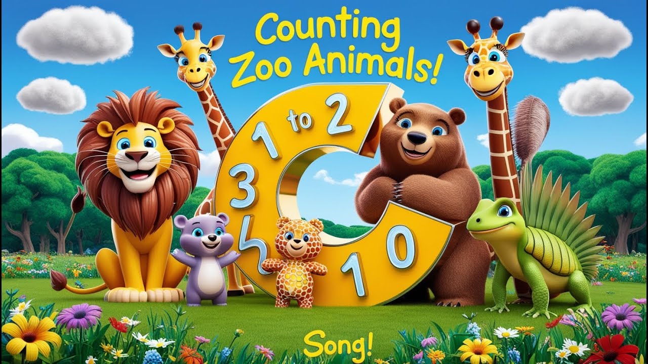 Counting the Zoo Animals! 🦁🐘 | Fun Counting Song for Kids with Melon ...