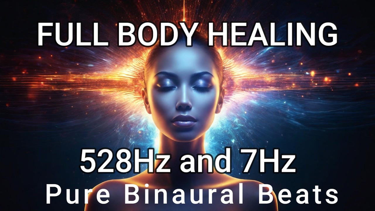 Full Body Healing Frequency (528 HZ + 7HZ) - Super Recovery & Healing ...