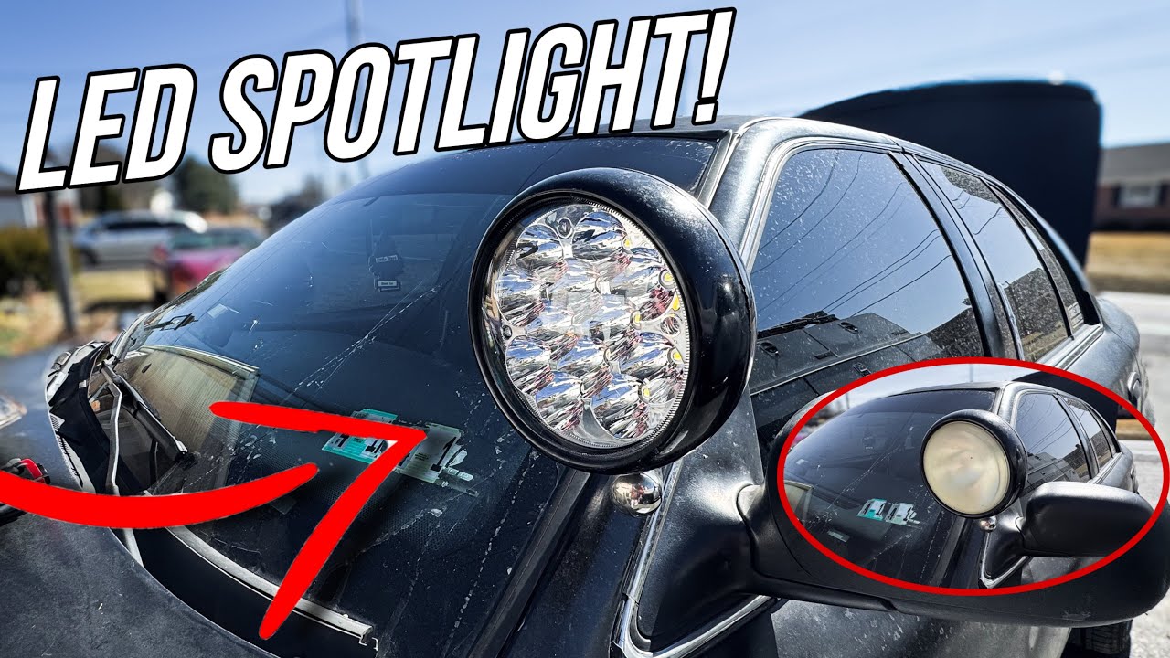 LED Spot Light Conversion Crown Vic P71 - YouTube