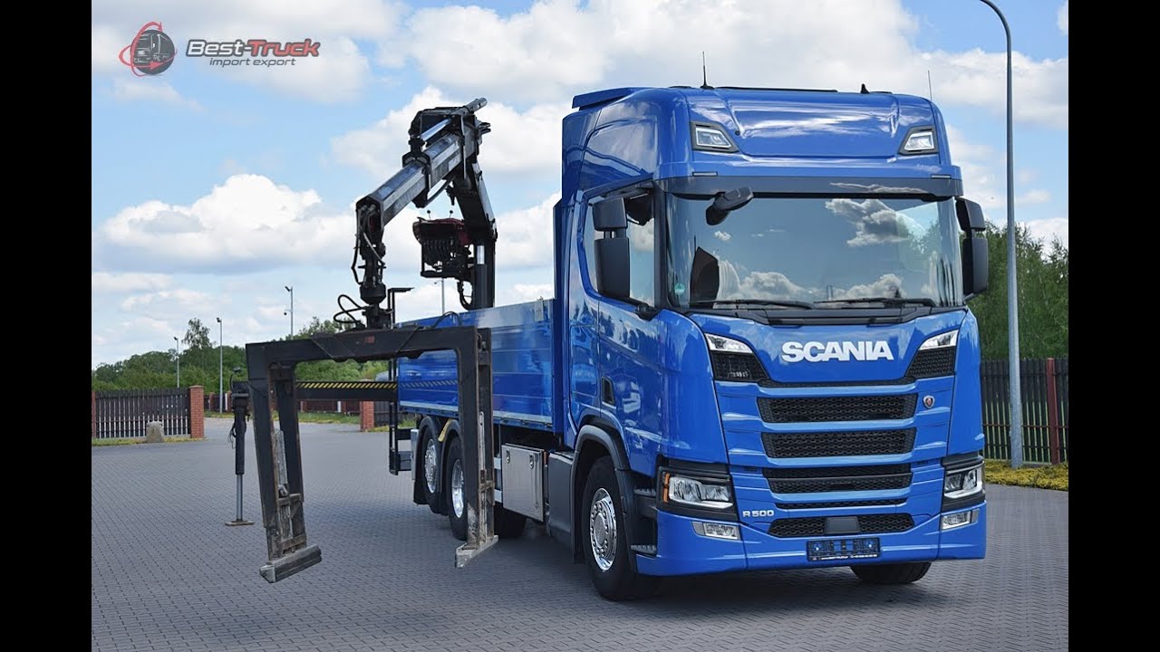 SCANIA R500 Hds HIAB 177 rok 2017 - YouTube