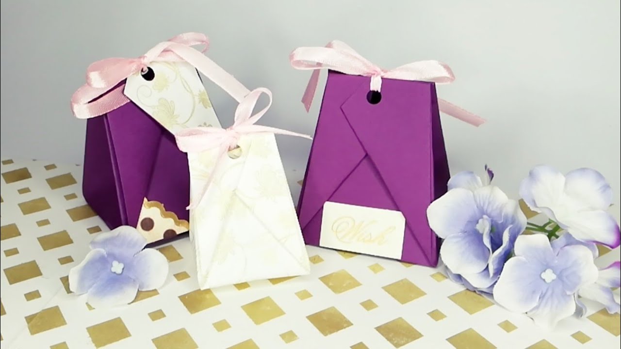 DIY - How to make a wedding sweet boxes /Easy origami gift pack ...