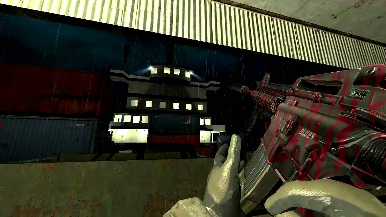 [CS:S] COD4 M4 Carbine With Red Tiger Camouflage - YouTube