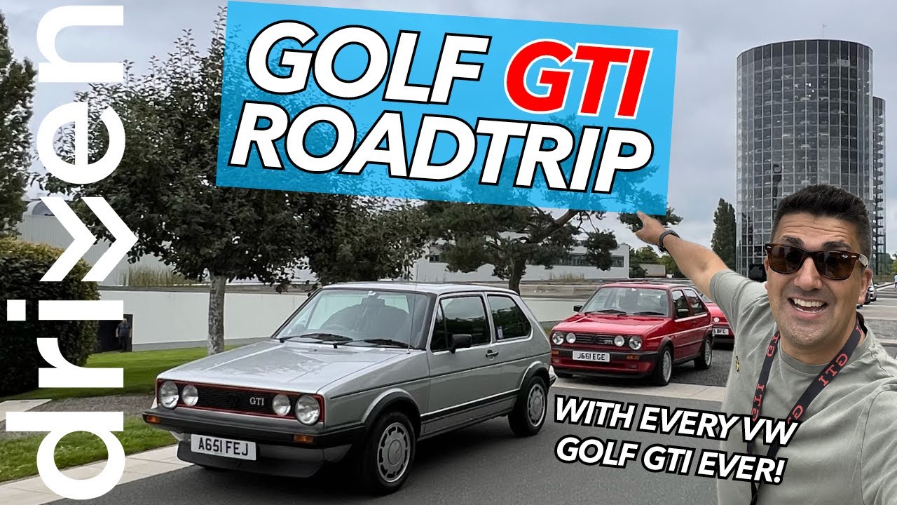 Road Trip to GTI Fan Fest - with every VW Golf GTI Ever! - YouTube