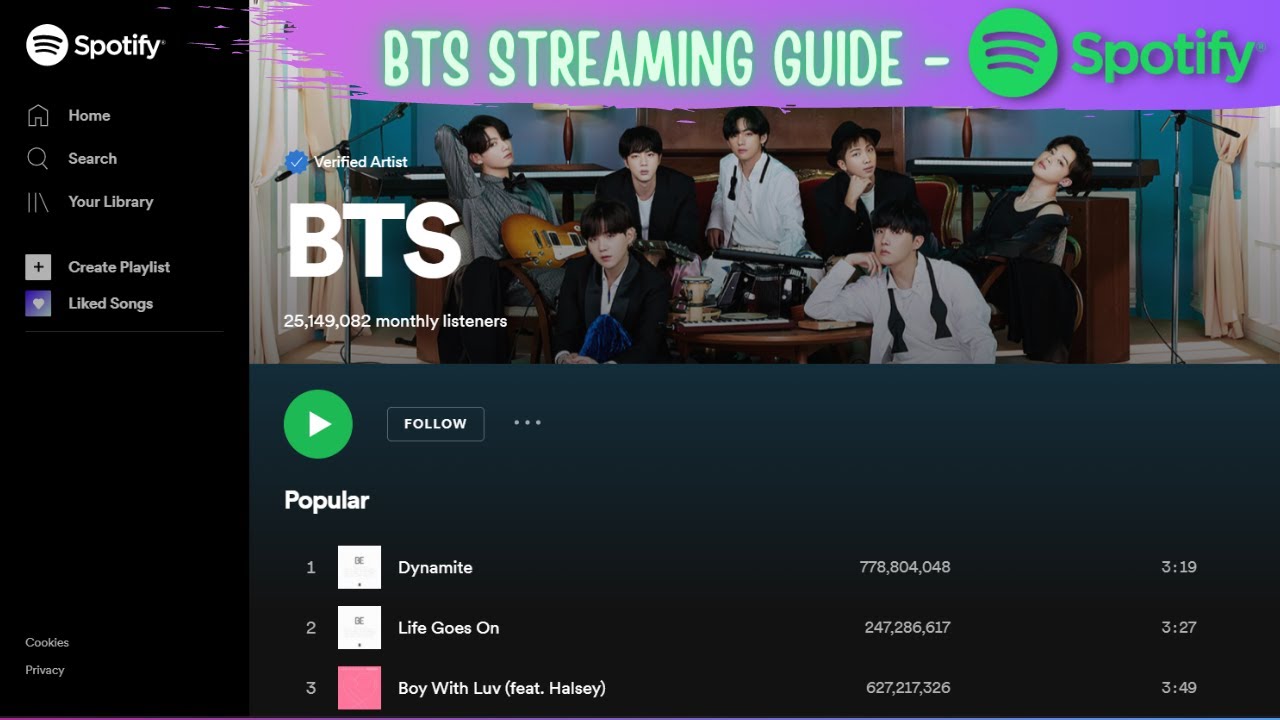 ARMY WAYS Part 2 - BTS STREAMING GUIDE/SPOTIFY - YouTube