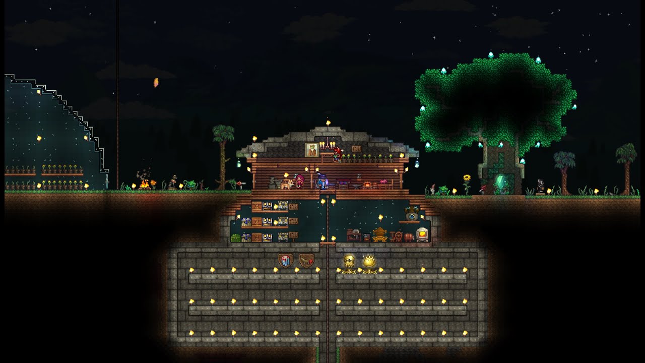 Terraria 2 Days 1 Boss (Day 5): Making Ocean Pylon Build, Grinding, And ...