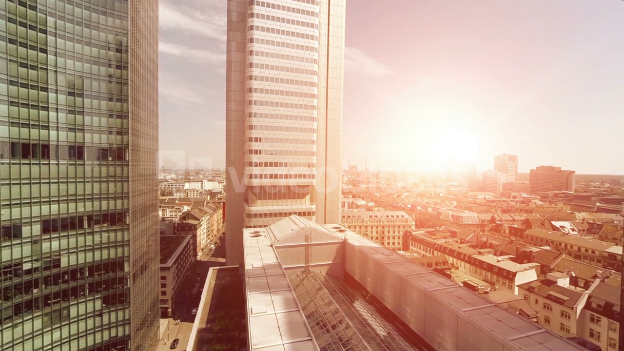 skyline skyscrapers city cityscape modern architecture buildings aerial ...