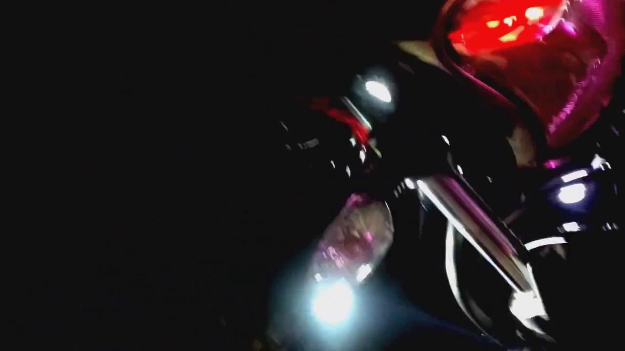 All (3) modes of cree led projector on bajaj v15 - YouTube