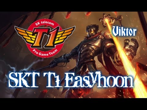 SKT T1 Easyhoon VIKTOR vs LeBlanc MID - LOL Korean SoloQ Patch 5.12 - YouTube