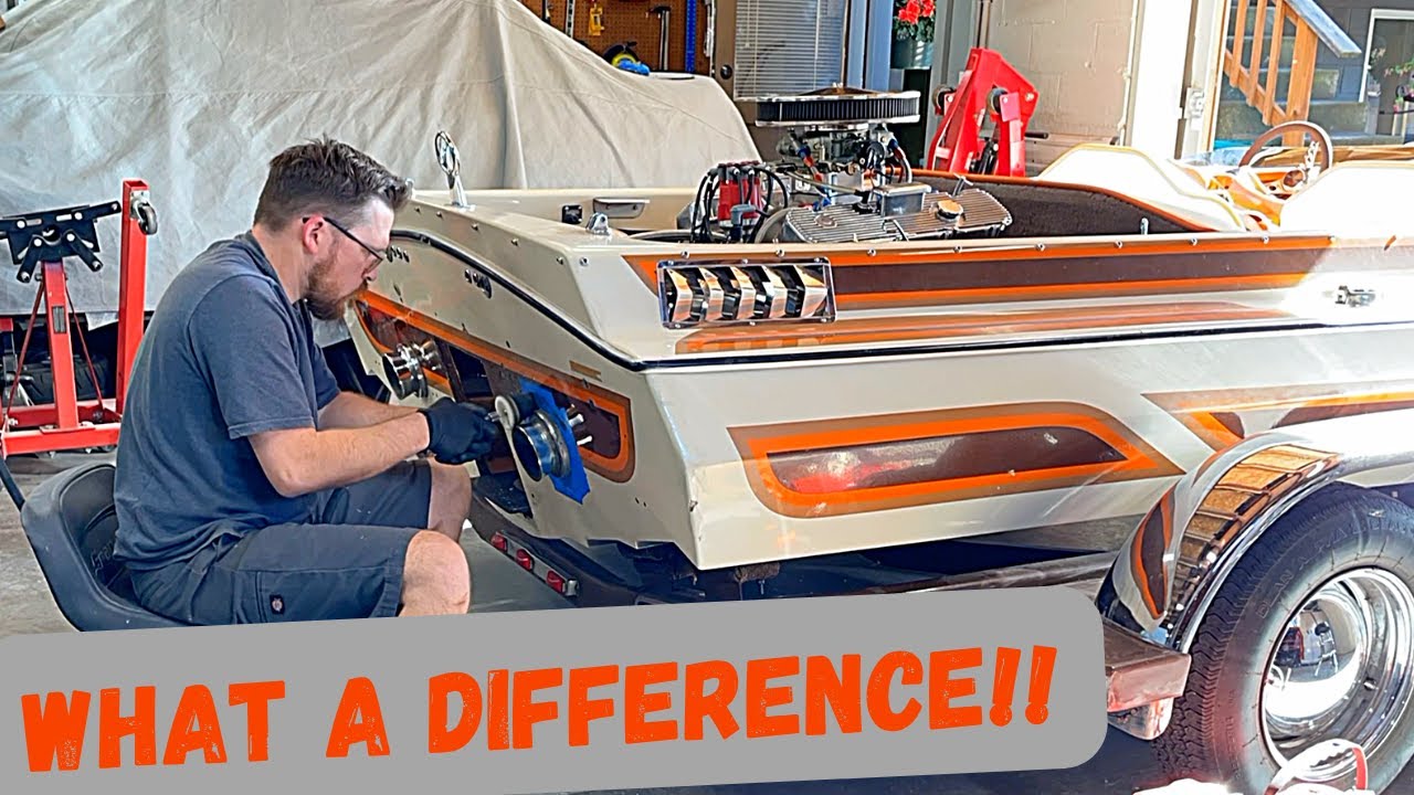 Polishing out the Gel Coat on the Transom of my 1979 Centurion Jet Boat ...