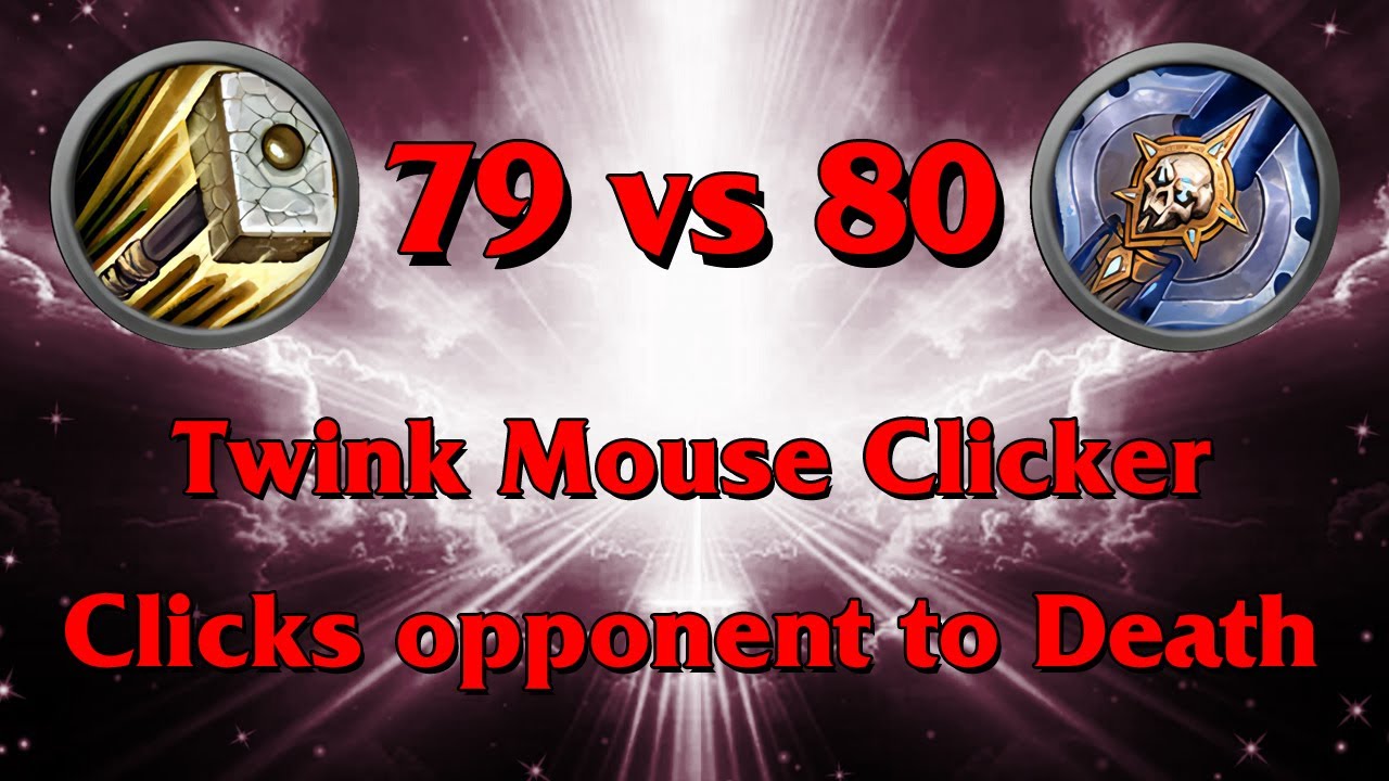𝐖𝐨𝐖 𝟕𝟗 𝐓𝐖𝐈𝐍𝐊 𝐌𝐎𝐔𝐒𝐄-𝐂𝐋𝐈𝐂𝐊𝐒 𝟖𝟎 𝐋𝐯𝐋 𝐓𝐎 𝐃𝐄𝐀𝐓𝐇 - Paladin vs DK No. 93 #wow # ...