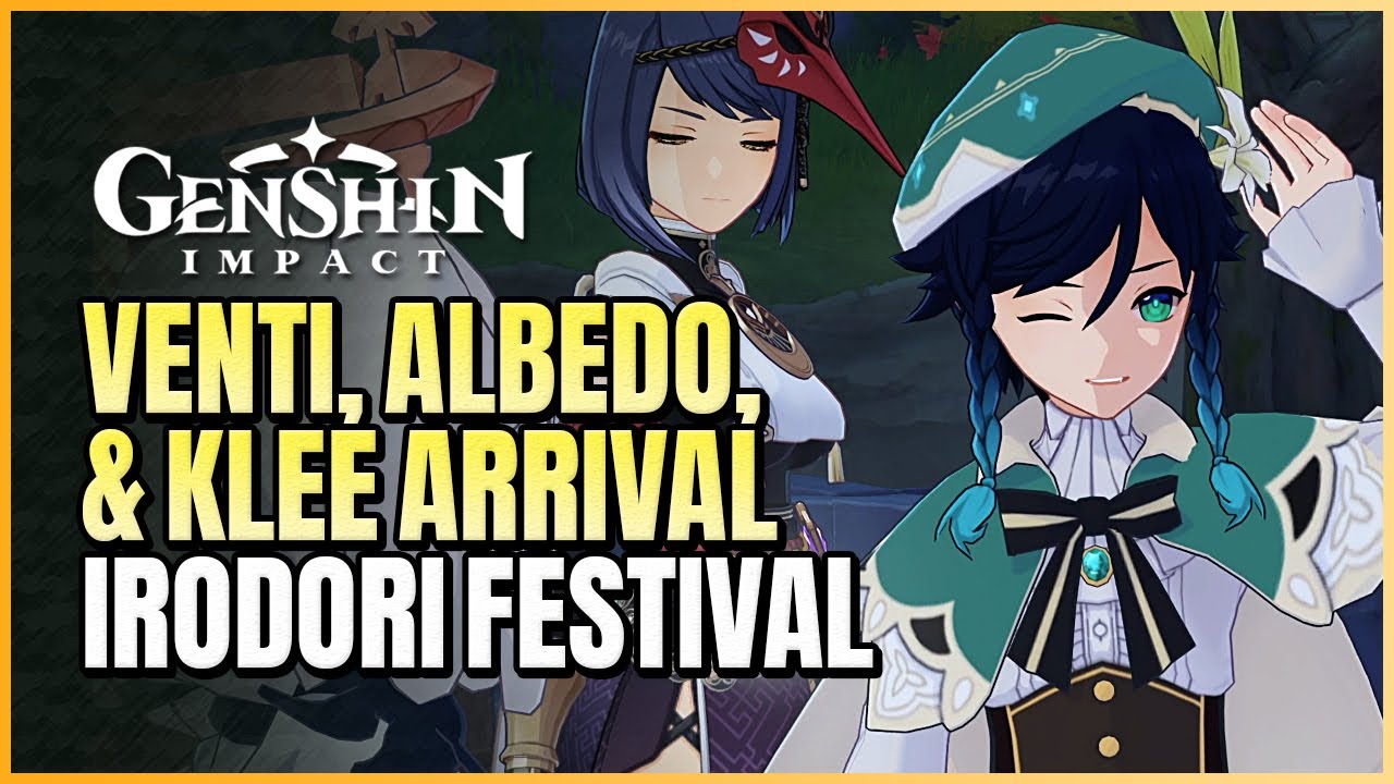 Venti, Klee & Albedo Arrive In Inazuma For Irodori Festival | True ...