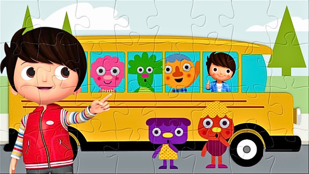 Little Baby Bum feat Noodle & Pals | Wheels On The Bus | Jigsaw Puzzle ...