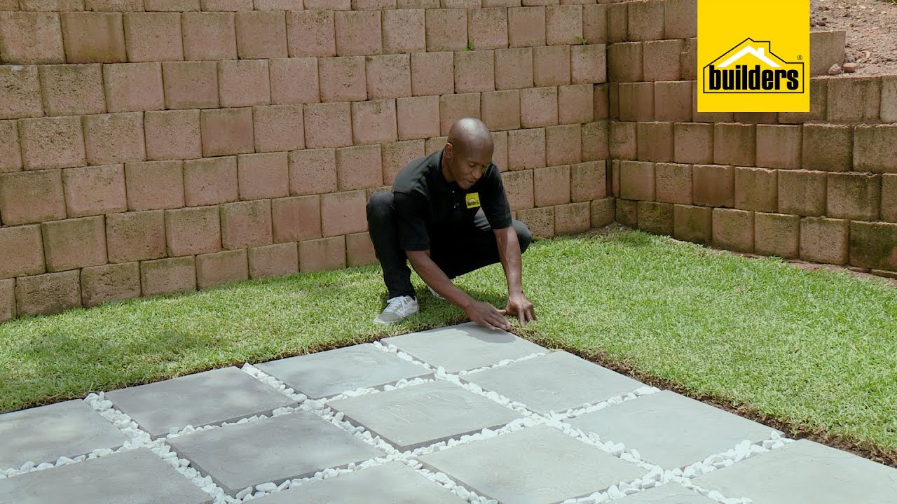 Making A Stylish Outdoor Entertainment Area Using Paving Blocks - YouTube