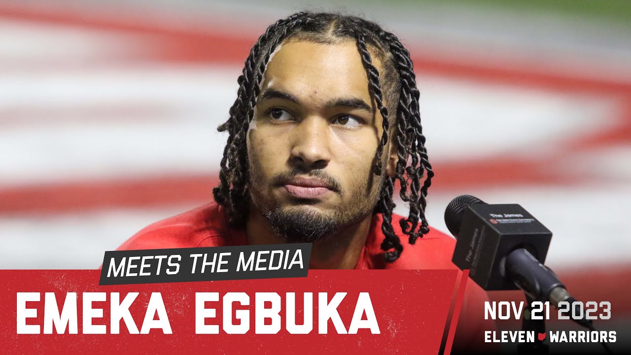 Emeka Egbuka previews Ohio State's upcoming matchup against Michigan ...