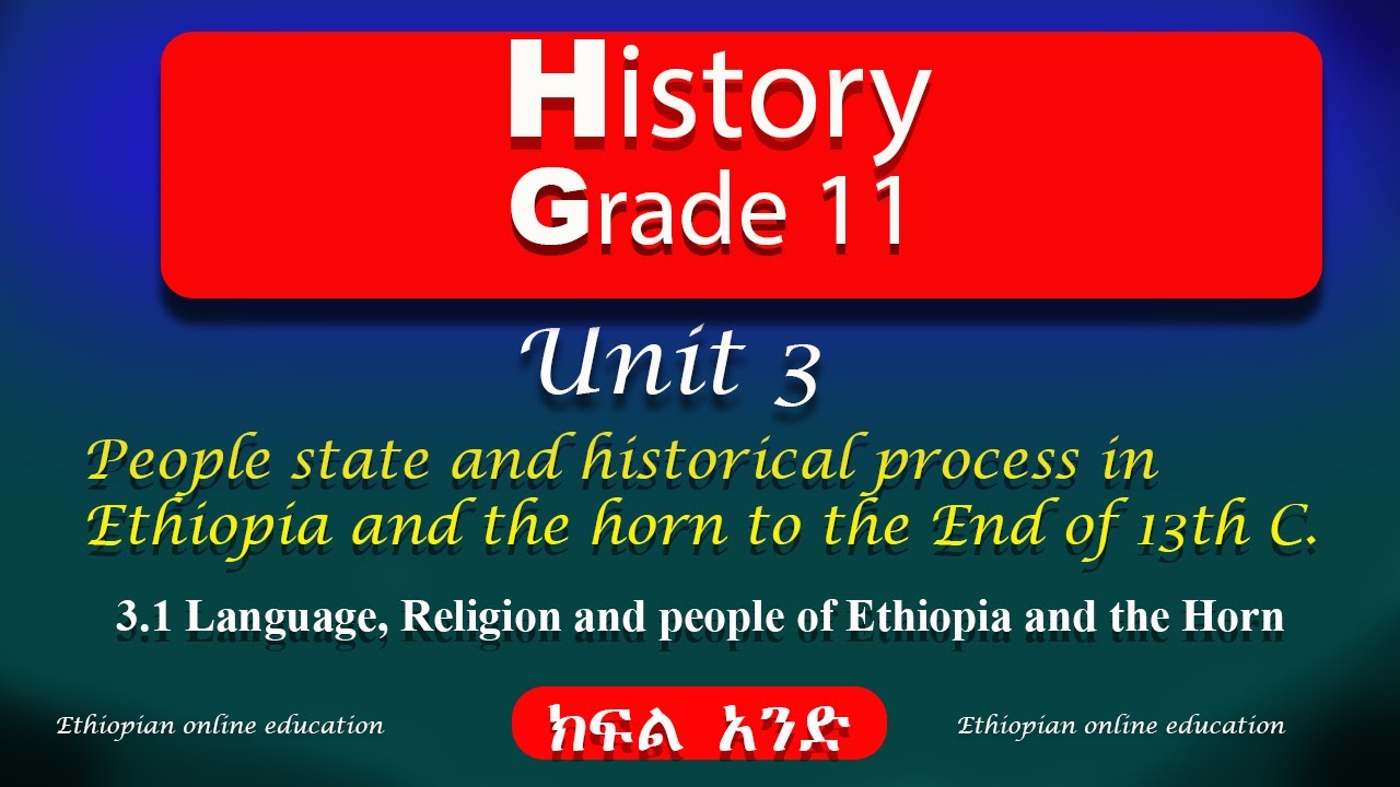 Grade 11 History unit 3 part 1 | Languages, Religions and peoples of ...
