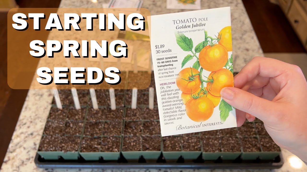 Starting Spring Seeds | Spring Vegetable Garden - YouTube
