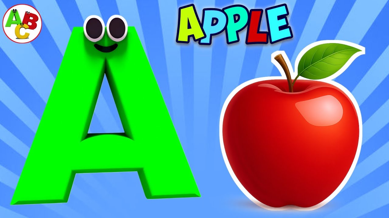 Learn ABC Phonics Song || A is for Apple a aa Apple 🍎 || Abcd Nursery ...