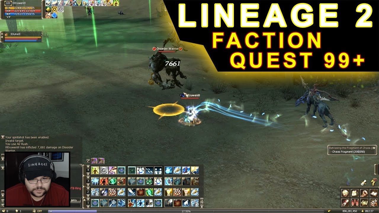 Lineage 2 - Retrieving the Chaos Fragment (Faction Quest 99+) Hellbound ...