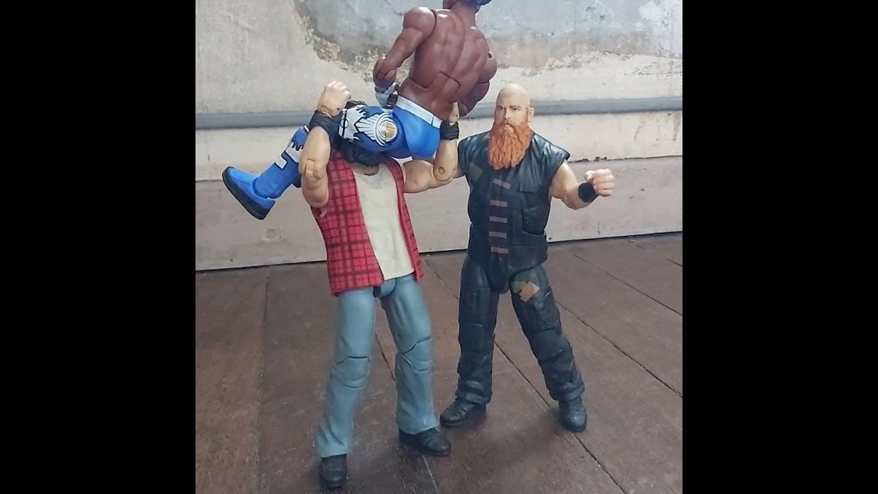 WWE Moves Full Nelson Sit Out Powerbomb Combo (Mattel Action Figures ...