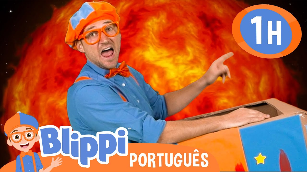Blippi Explora o Sistema Solar de Foguete! | 1 HORA DO BLIPPI! | Vídeos ...