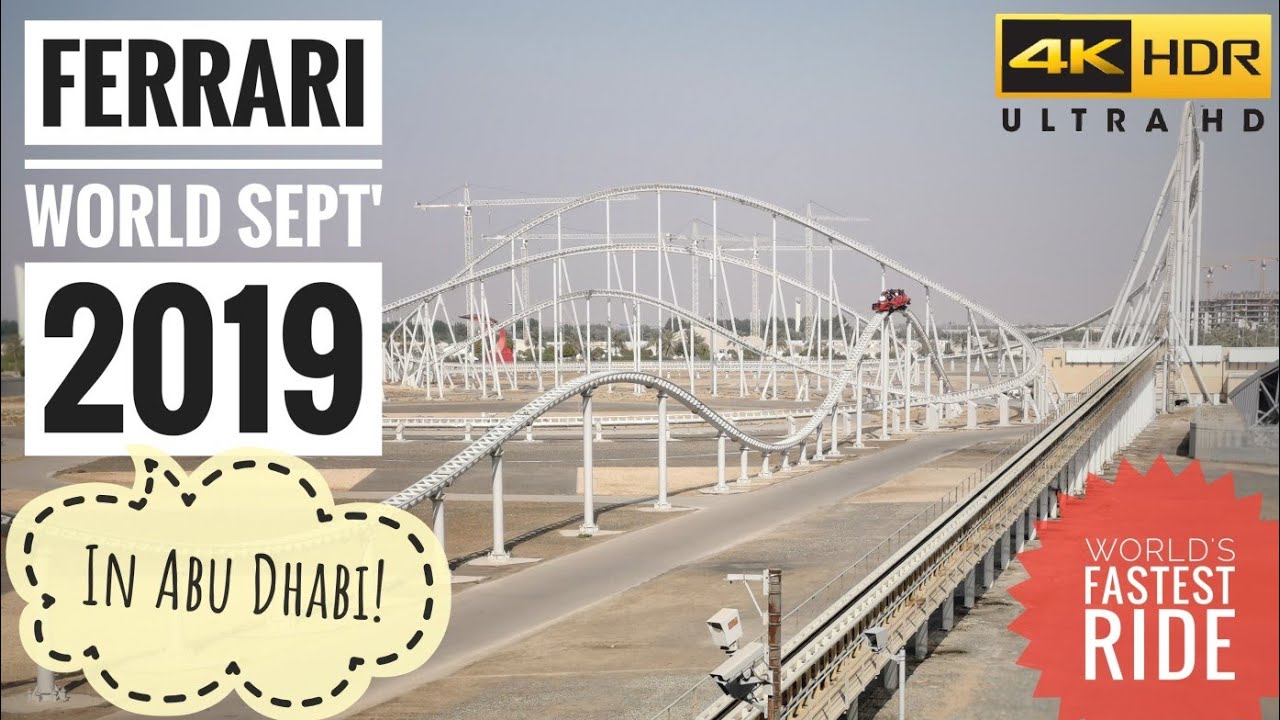Riding the WORLD'S FASTEST Roller Coaster! | Ferrari World Vlog Abu ...