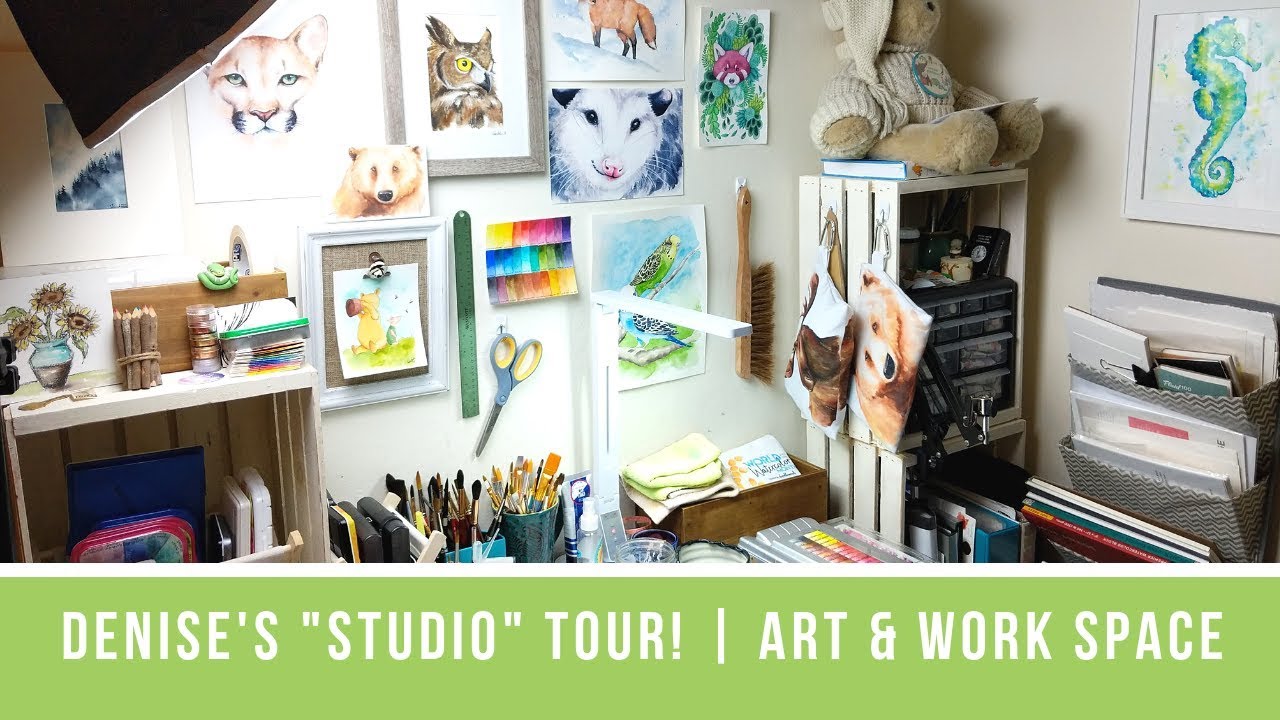 In Liquid Color "Studio" Tour | Art Room & Work Space - YouTube