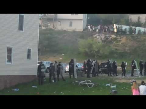JMU Block Party Riot - YouTube