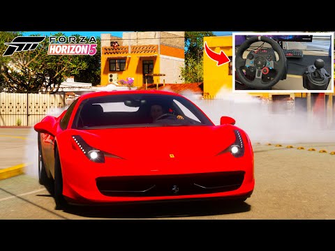 Forza Horizon 5 Ferrari 458 Italia Drift !! Logitech G29