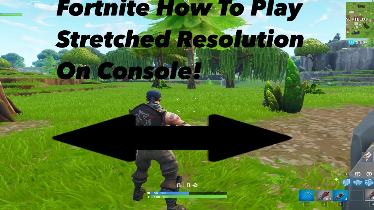 Fortnite How To Get Stretched Resolution On Console! - YouTube
