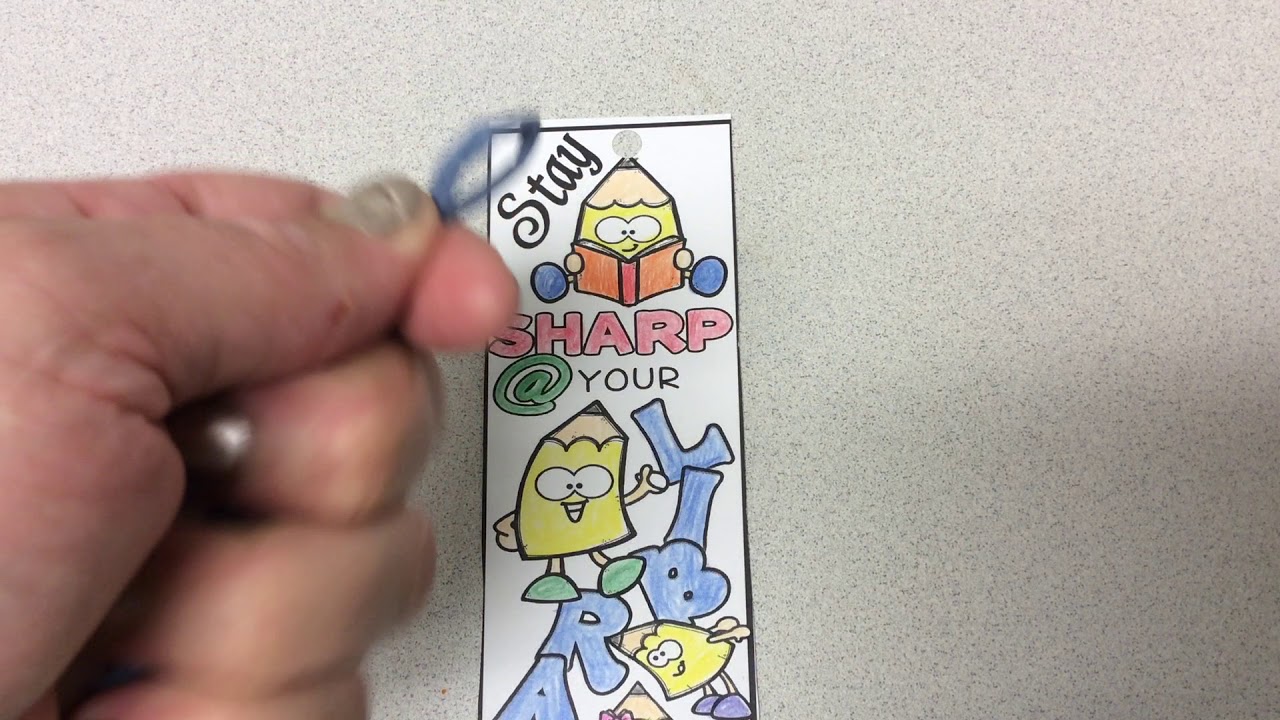 How to finish your bookmark - YouTube