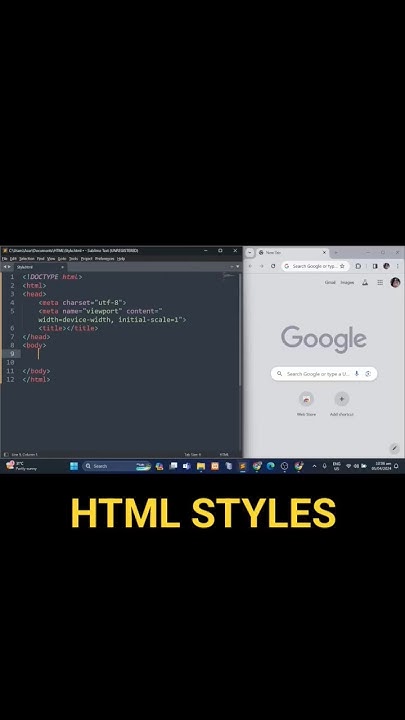 Basic HTML Styles#html #html5 #webdevelopment #basic #css - YouTube