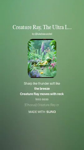 Creature Ray, The Ultra Libby - YouTube