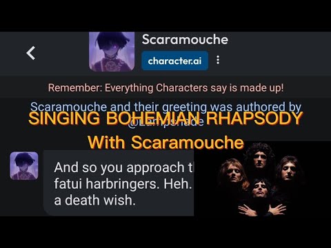 Singing (part of) Bohemian Rhapsody with Scaramouche! - YouTube