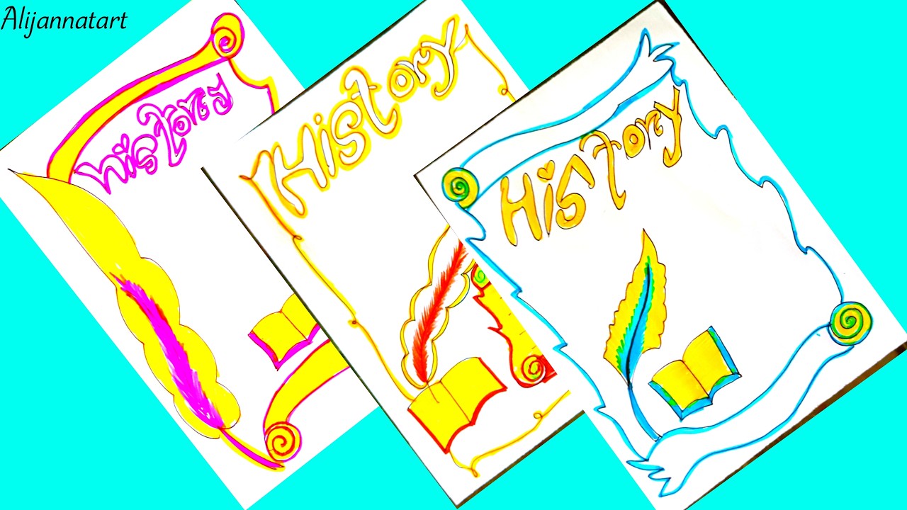 History Project |History project front page design |Assingment border ...