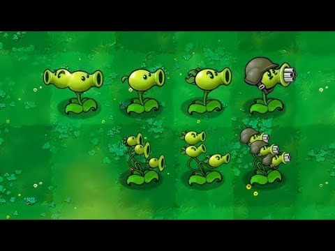 Plants vs Zombies Upgrade and Evolution：Pea Repeater Split Pea ...